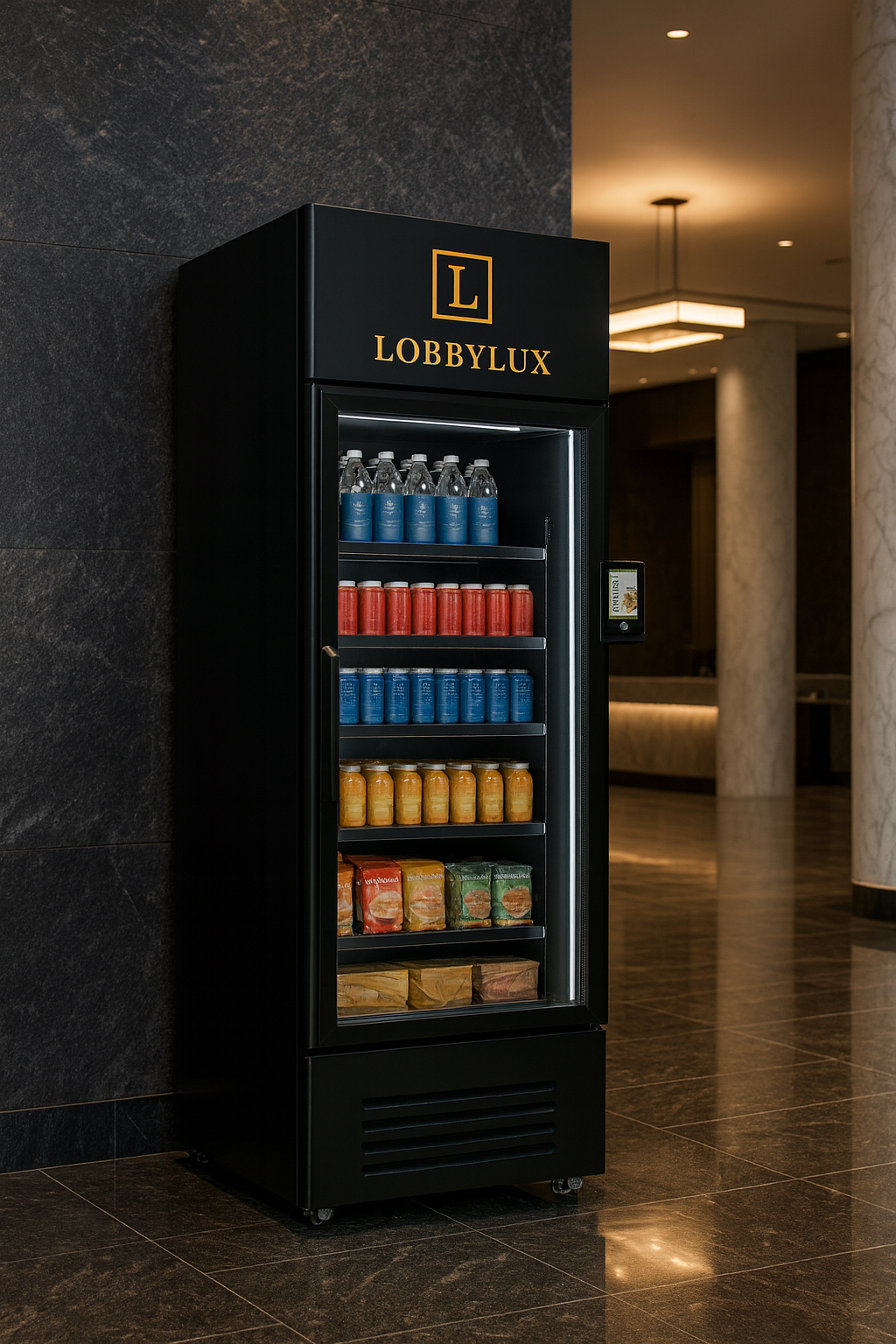 LobbyLux - AI Smart Fridge Vending for Luxury Manchester Apartments