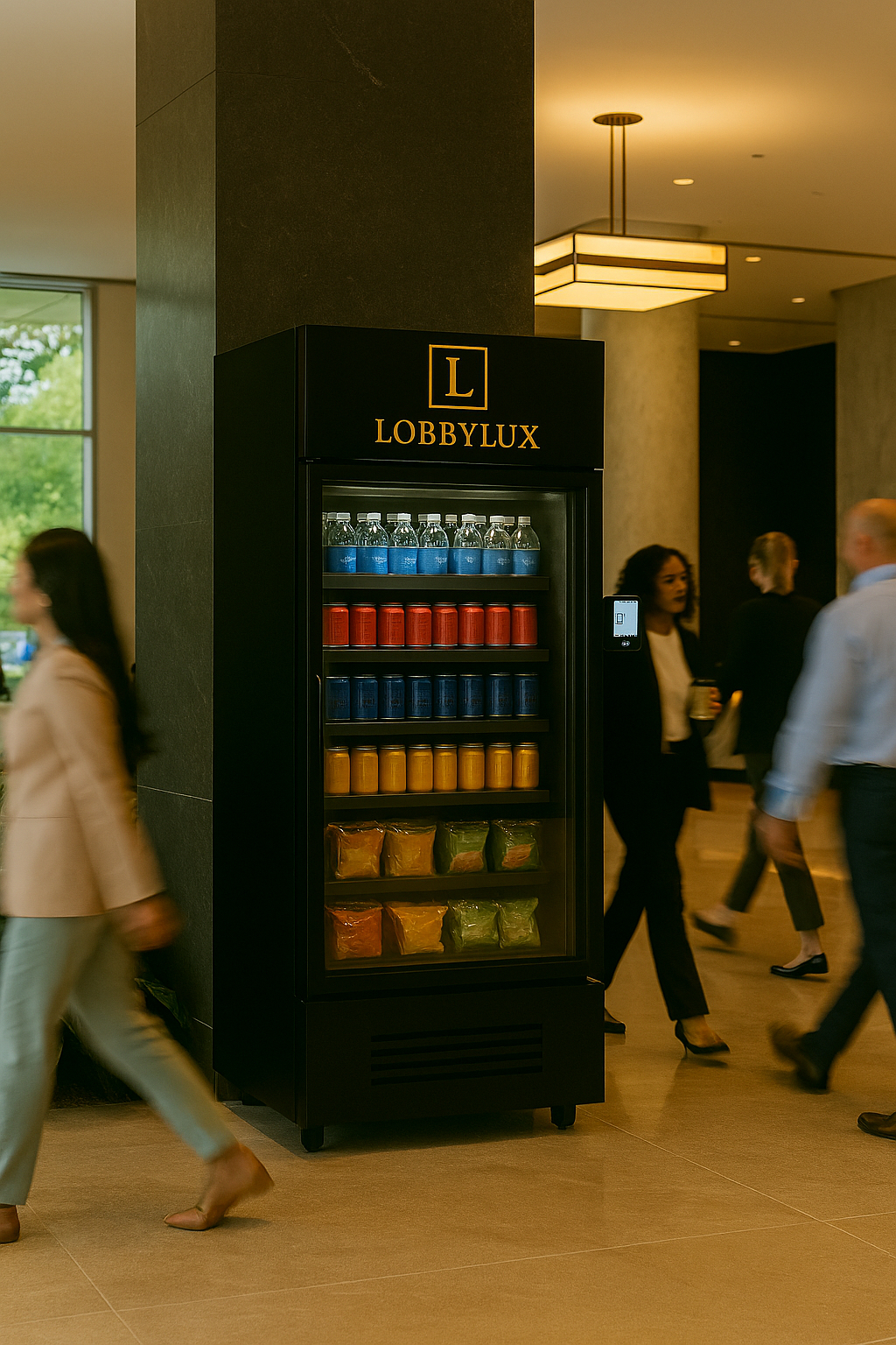 LobbyLux - AI Smart Fridge Vending for Luxury Manchester Apartments